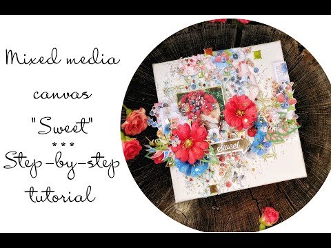 Домик Подарков: Canvas "Sweet"+Tutorial/Ягодный холстик и МК.