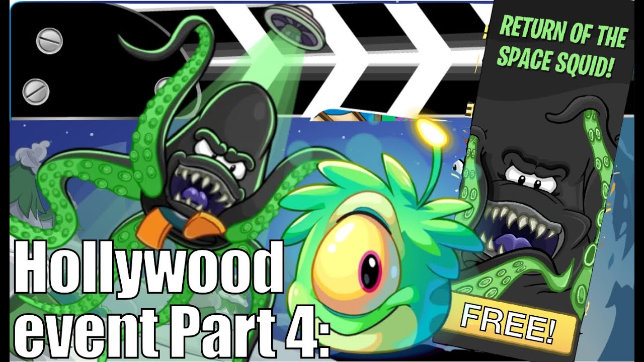 Alien Invasion. Club Penguin Hollywood Party Part 3. Free items ...