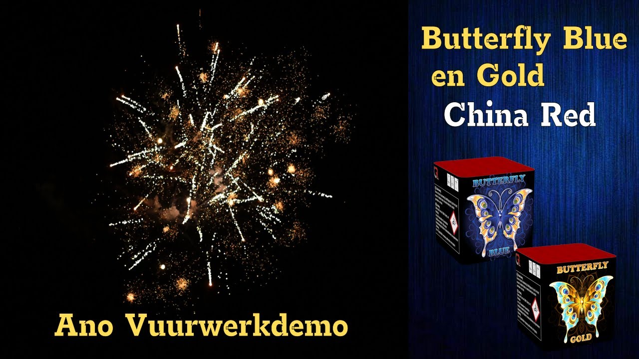 Butterfly Blue en Gold | China Red | Prima budgetcakes - YouTube