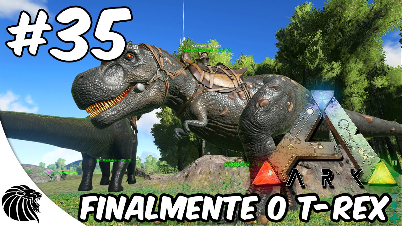 ARK Survival Evolved Gameplay - FINALMENTE O T-REX #35 [PT-BR] - YouTube