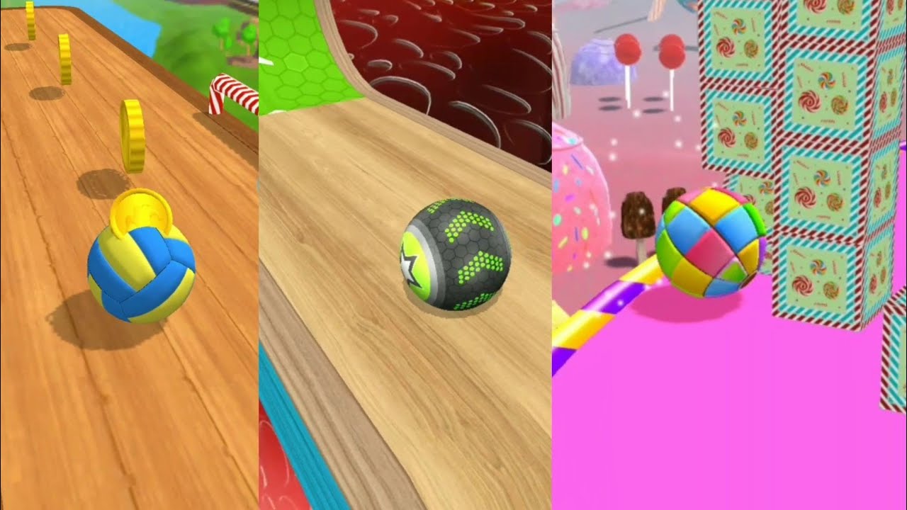 Sky Ball Jump Lv 75 - Going Balls Lv 66 - Candy Ball Run Lv 65 Gameplay ...