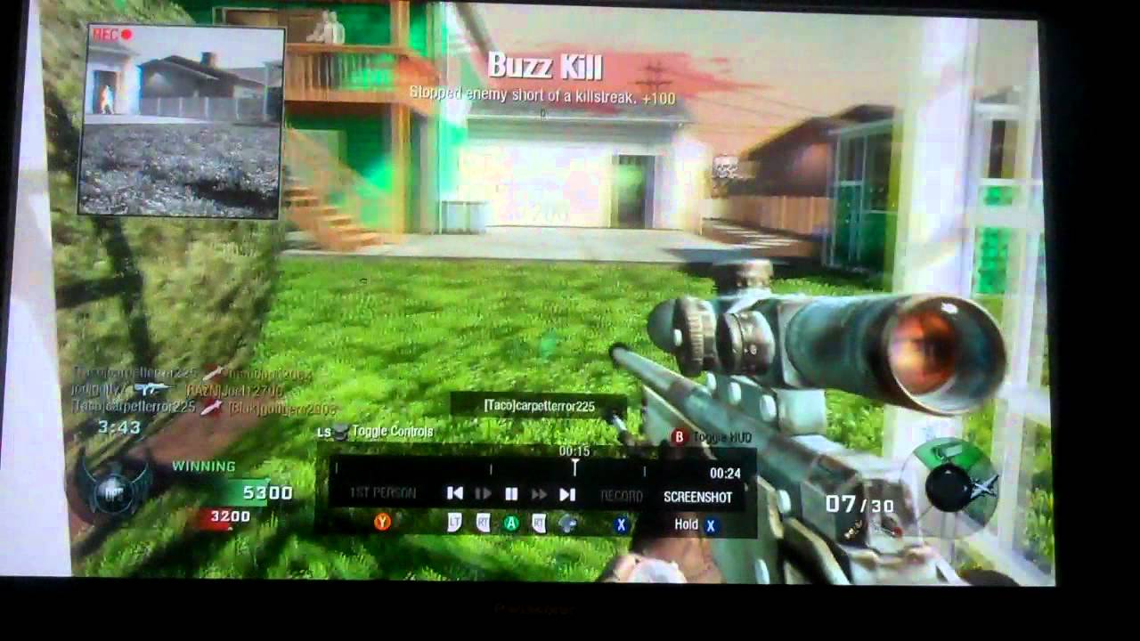 black ops mini rampage with a knife and L9 sniper - YouTube