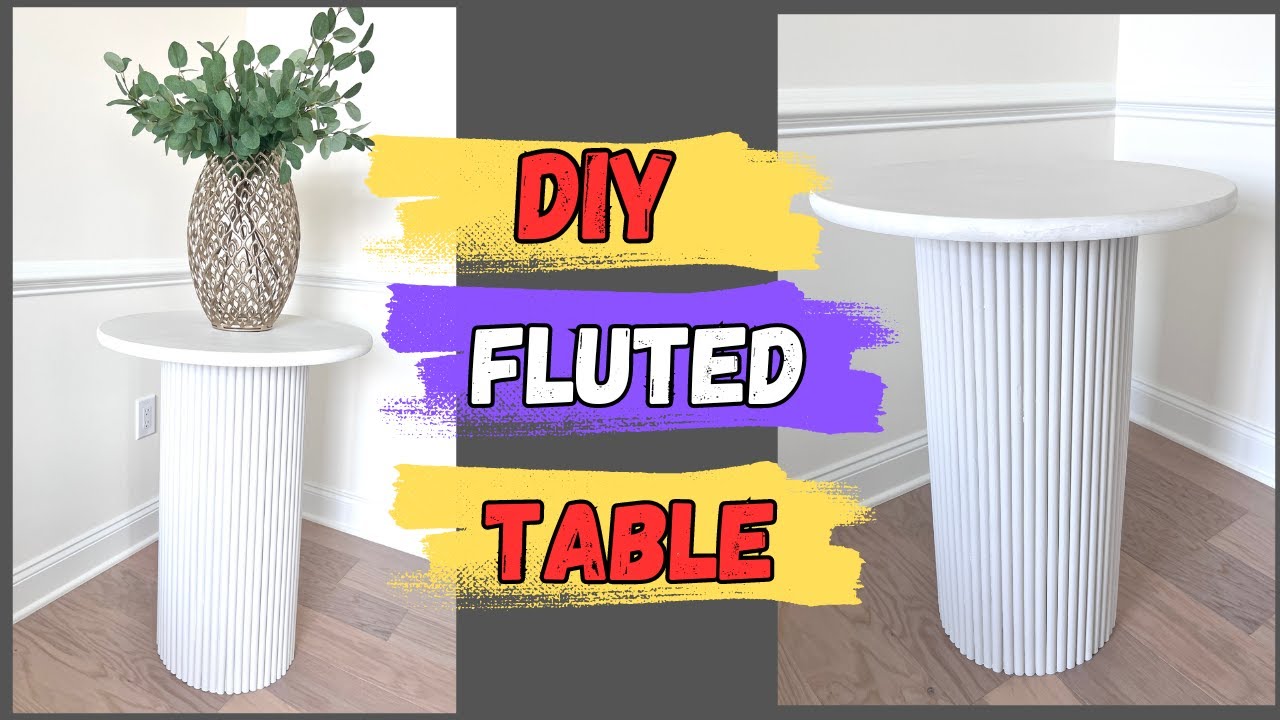 DIY Fluted Table | How to make a fluted table | Home Decor - YouTube