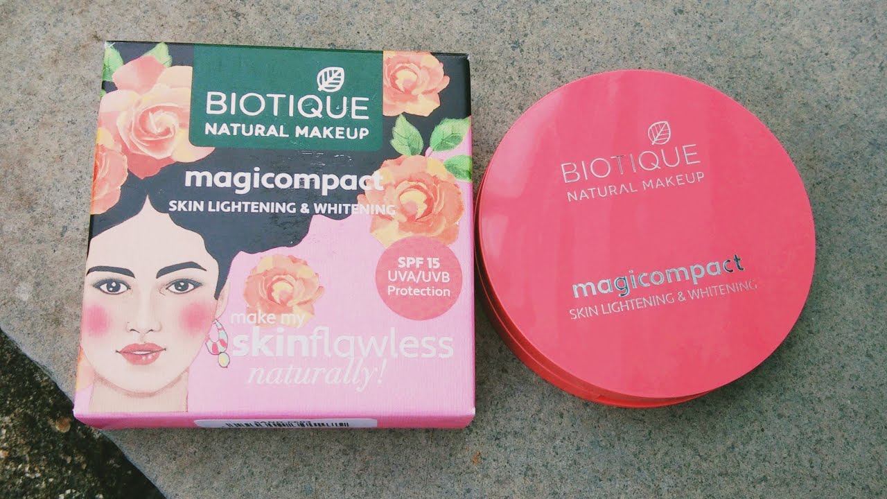 Biotique natural makeup magicompact powder review।।compact powder under ...