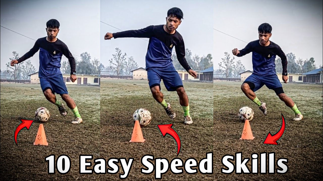 10 Easy Speed Dribbling Moves To Beat Defender | Easy Match Skills ...