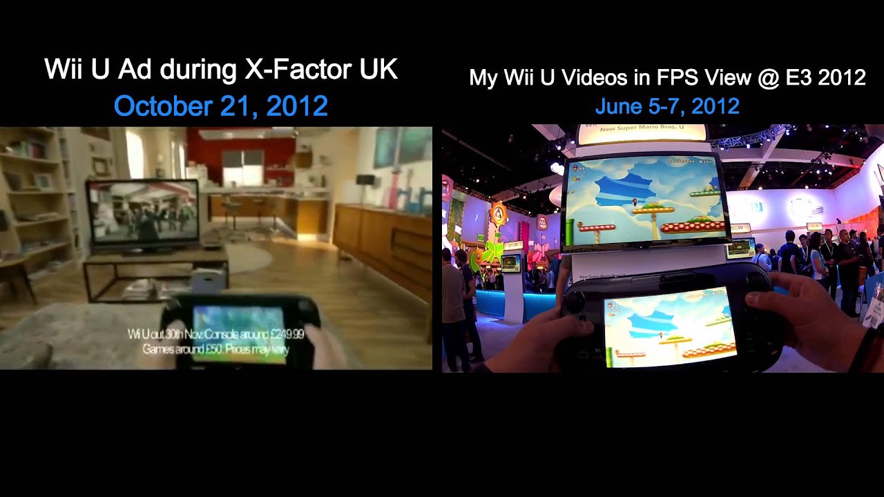 Wii U's Very First TV Ad [UK] + Side by Side w/ My Wii U Videos from E3 ...