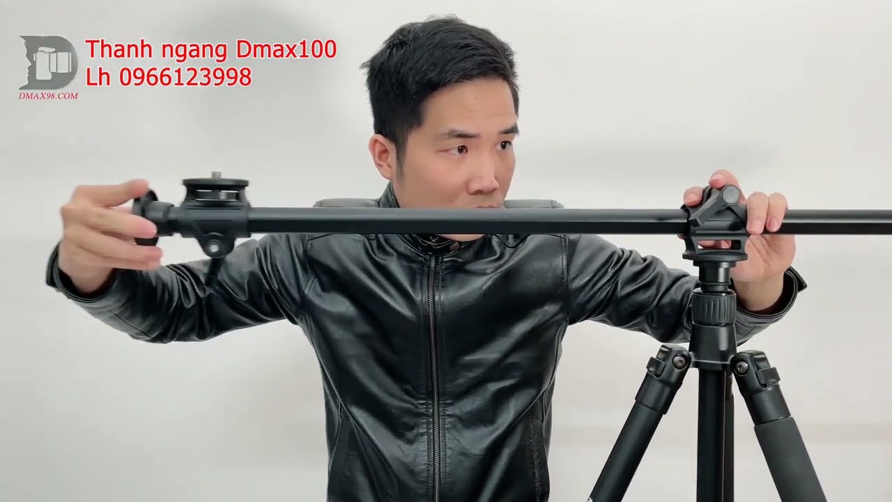 Thanh ngang tripod dmax100 giúp reivew, sáng tạo nội dung từ trên xuống ...