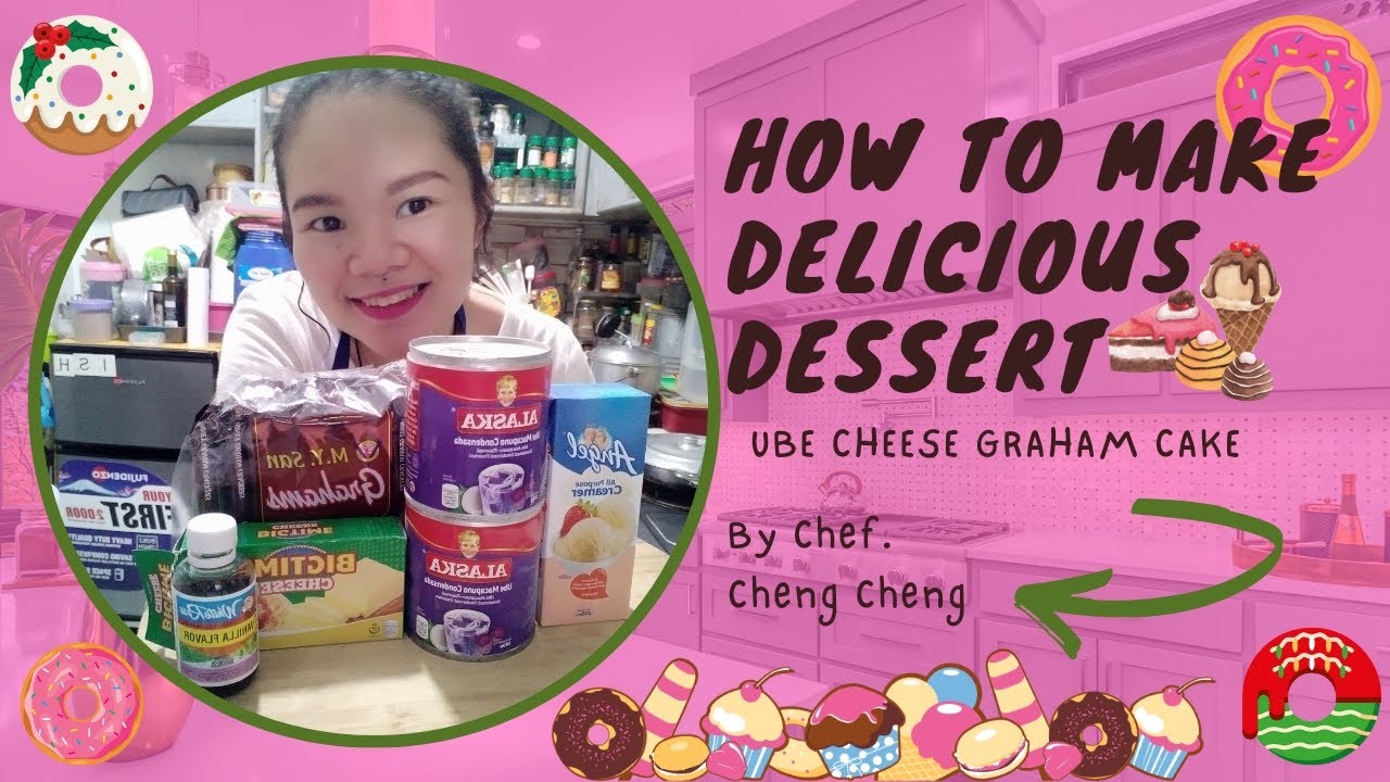 HOW TO MAKE DELICIOUS DESSERT | UBE CHEESE GRAHAM CAKE | My Life My ...