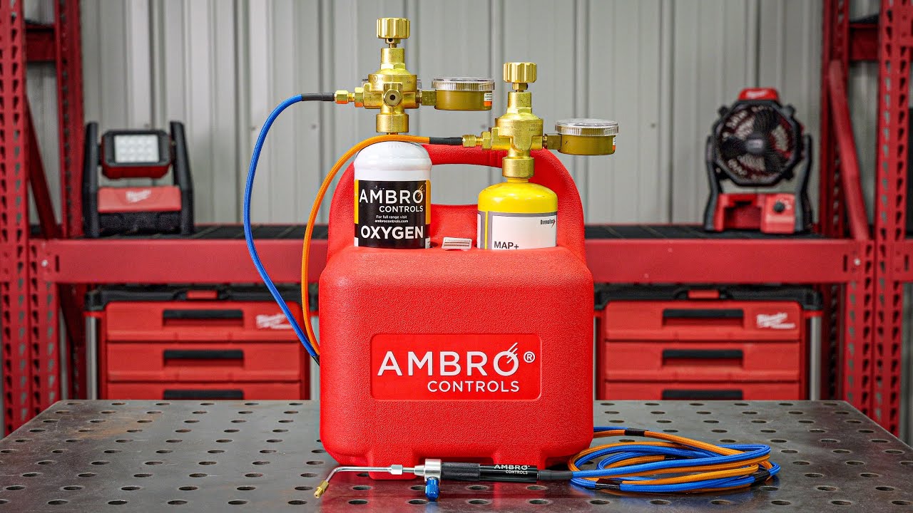 Lightest Brazing Setup For HVAC Repairs - YouTube