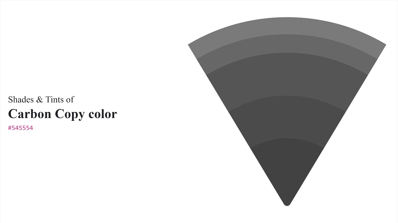 Shades & Tints of Carbon Copy color #545554 A Cool Grey color #4a4b4a ...
