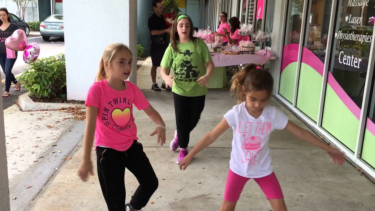 Dancing for Breast Cancer awareness - YouTube