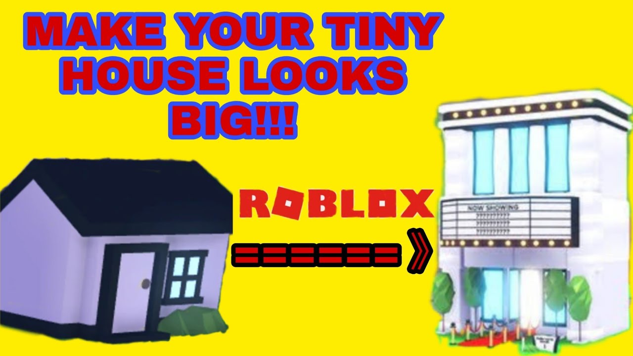 HOW TO MAKE YOUR TINY HOUSE LOOKS BIG|ADOPT ME(ROBLOX) - YouTube