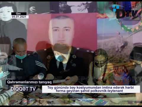 Toy günündə bəy kostyumundan imtina edərək hərbi forma geyinən şəhid polkovnik-leytenant