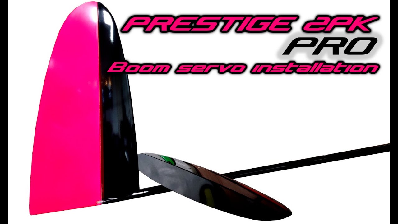 Samba Prestige 2PK Pro F5J, Boom servo installation. - YouTube