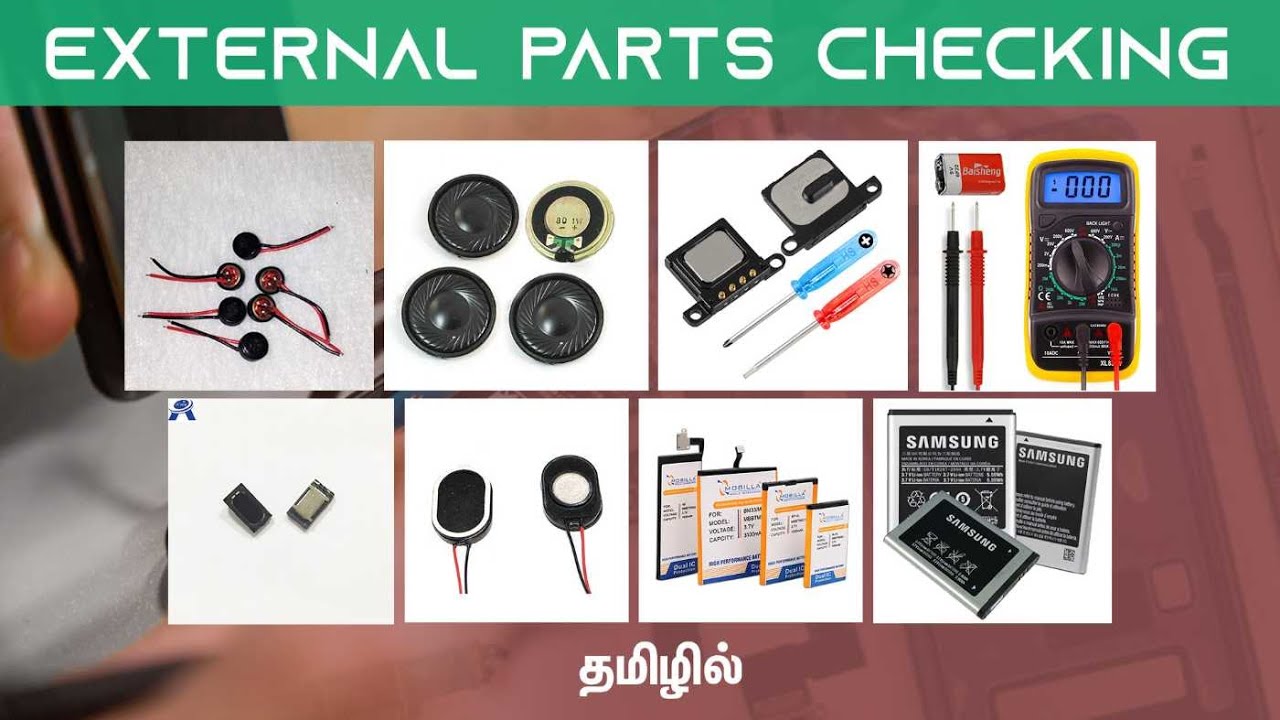 How to Identify External parts in Mobile phone Repair checking method ...