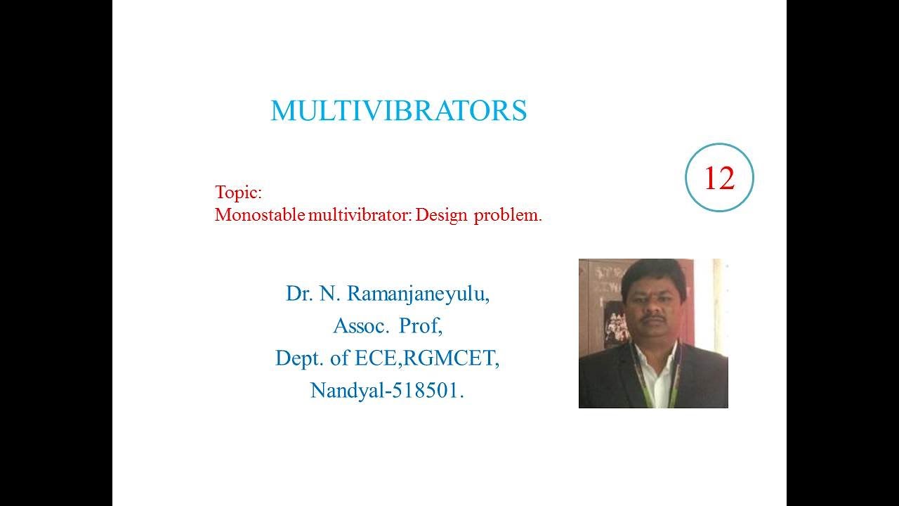 Design of monostable multivibrator - YouTube