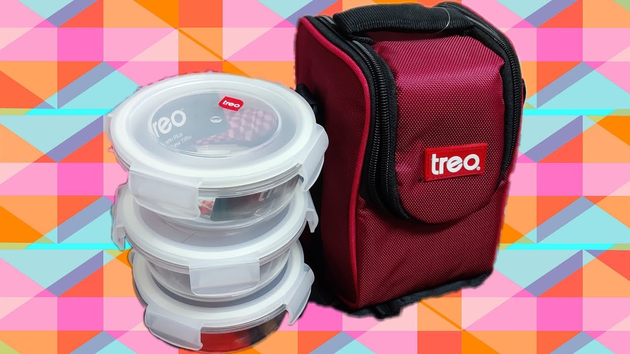 Treo by Milton - Best glass tiffin Box ? Unboxing and Overview - YouTube
