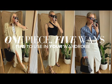 ONE WHITE MIDI SKIRT, MULTIPLE WAYS TO WEAR