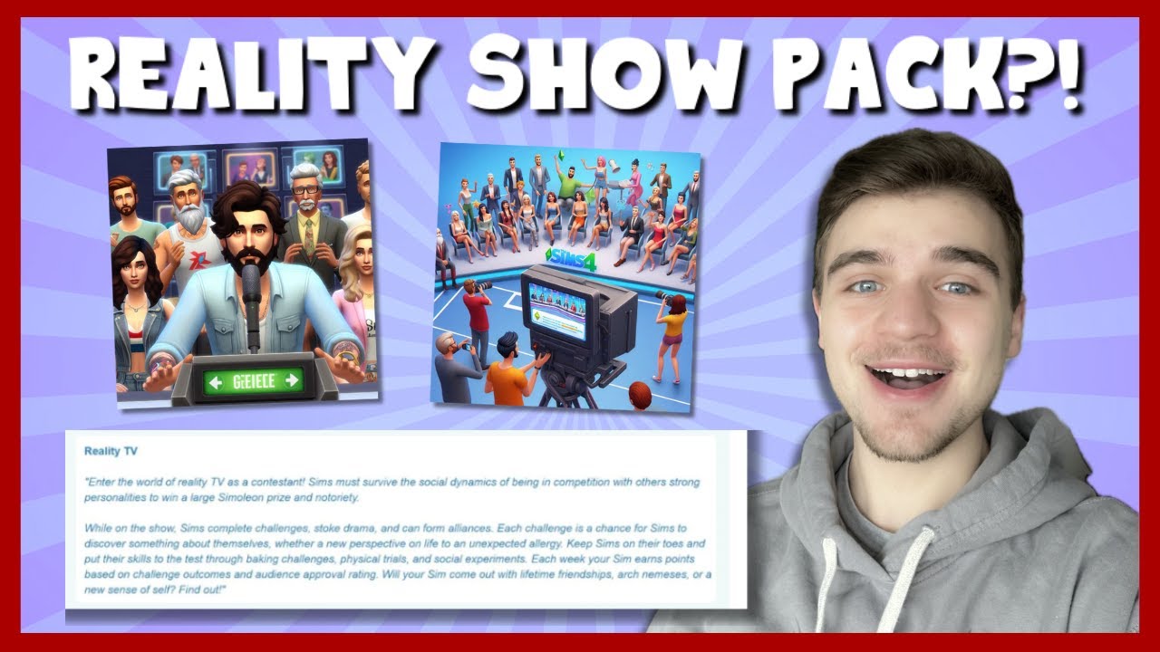 REALITY TV SHOW PACK?! 📹📺 - Sims 4 - YouTube