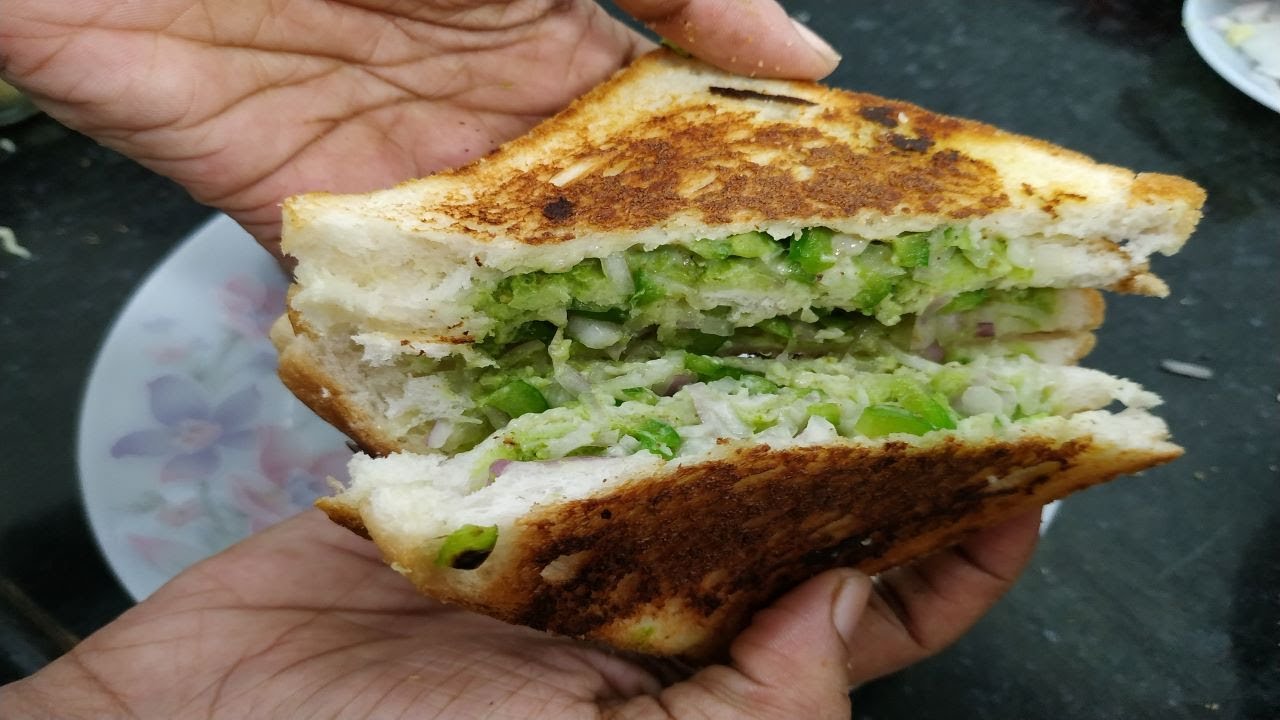 अहमदाबाद का फेमस घूघरा सैंडविच बनाये 5 मिनट में तवे पर | Veg Cheese ...
