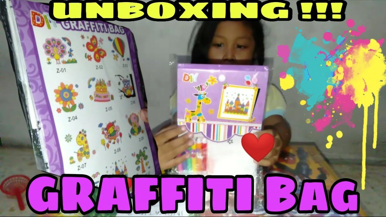 UNBOXING GRAFFITI BAG... DAPAT KADO DARI MACIK !!! - YouTube