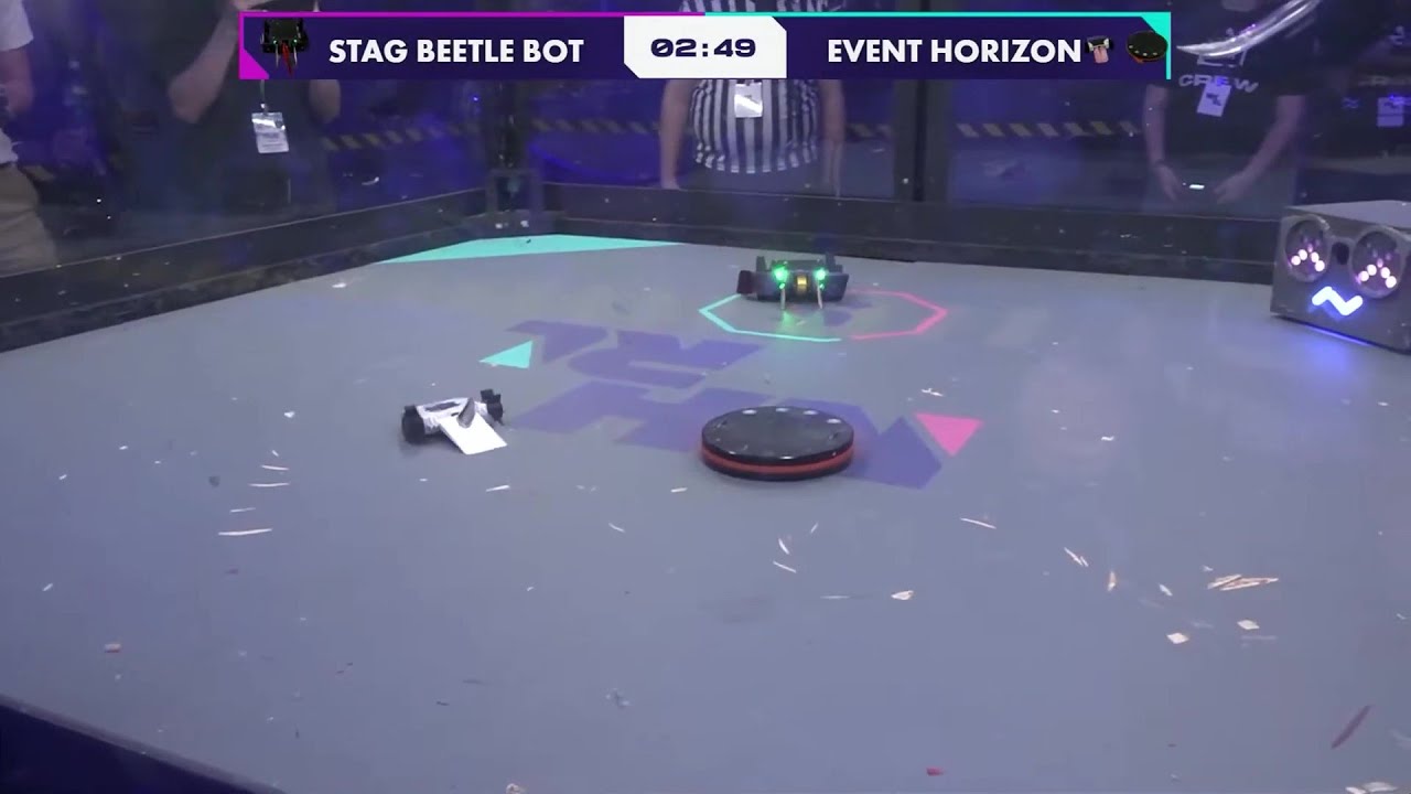 Event Horizon vs. Stag Beetle Bot | NHRL August 2023 - YouTube