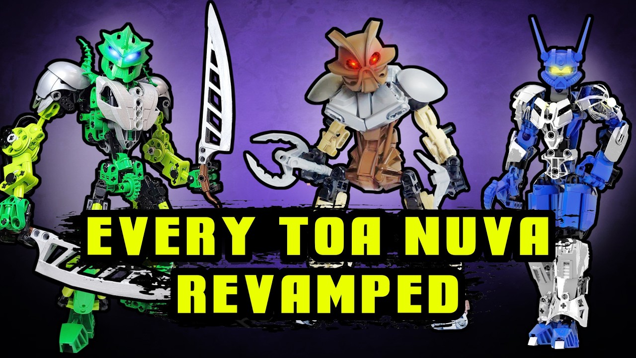 Every LEGO Bionicle TOA NUVA Built Better - YouTube