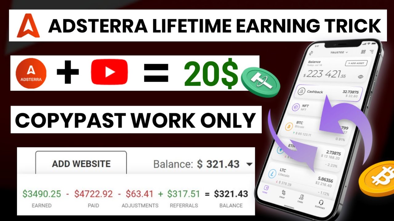 Adsterra Earning Trick 2023 | Adsterra Lifetime Earning Trick Copy Past ...