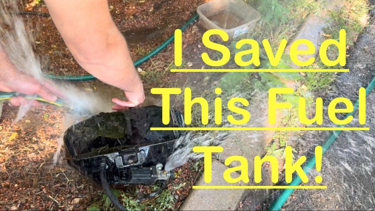How to clean a Motorcycle Gas Tank - YouTube