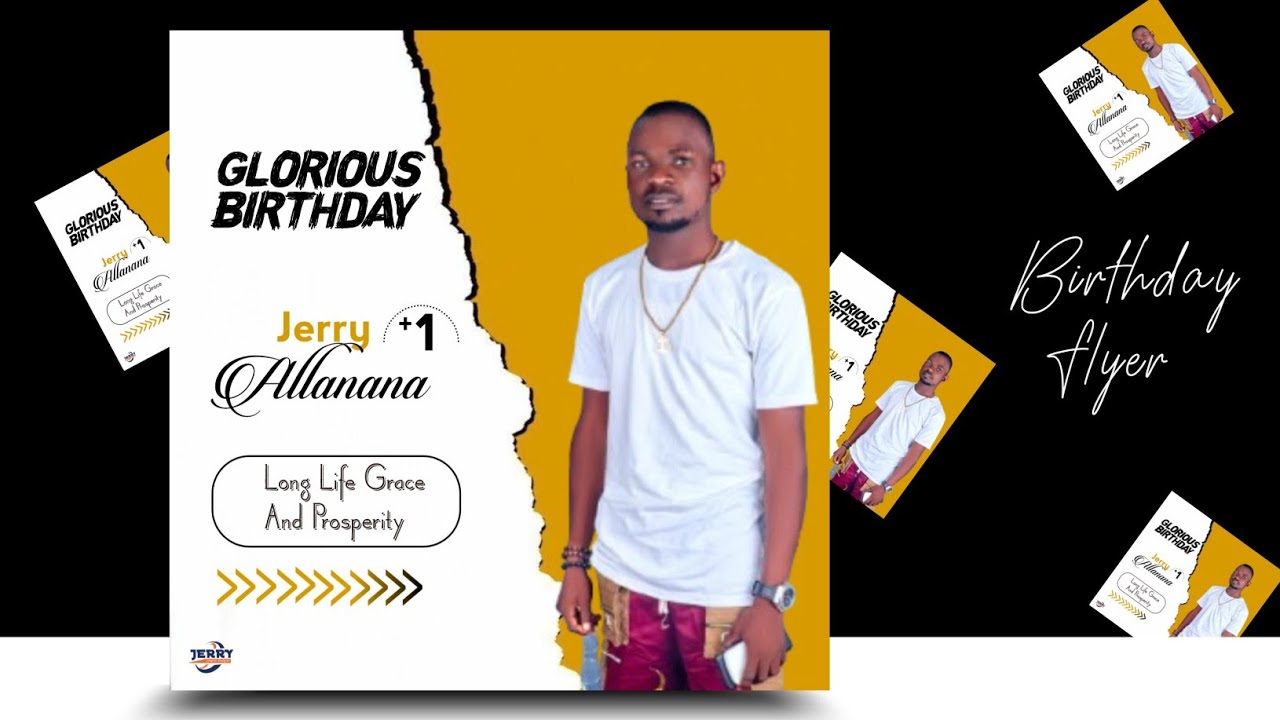 How I Created My Birthday Flyer 2025 || Birthday Flyer Design In ...
