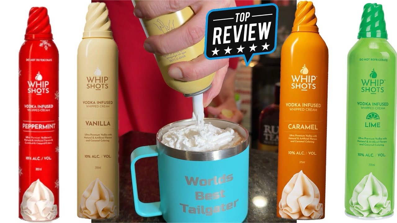 Whip Shots Vodka Infused Whipped Cream Review - YouTube