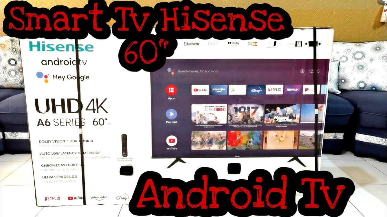 Smartv Led Hisense 60A6G unboxing y pruebas - YouTube
