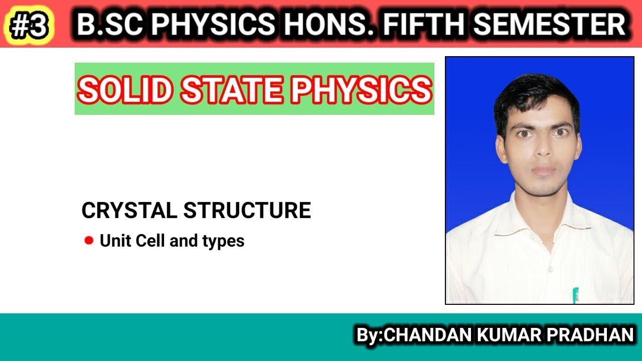SOLID STATE PHYSICS: Unit Cell and types - YouTube