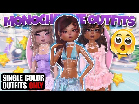 ONLY Making *MONOCHROME* Outfits In Dress To Impress NO MATTER The Theme!! (Roblox)