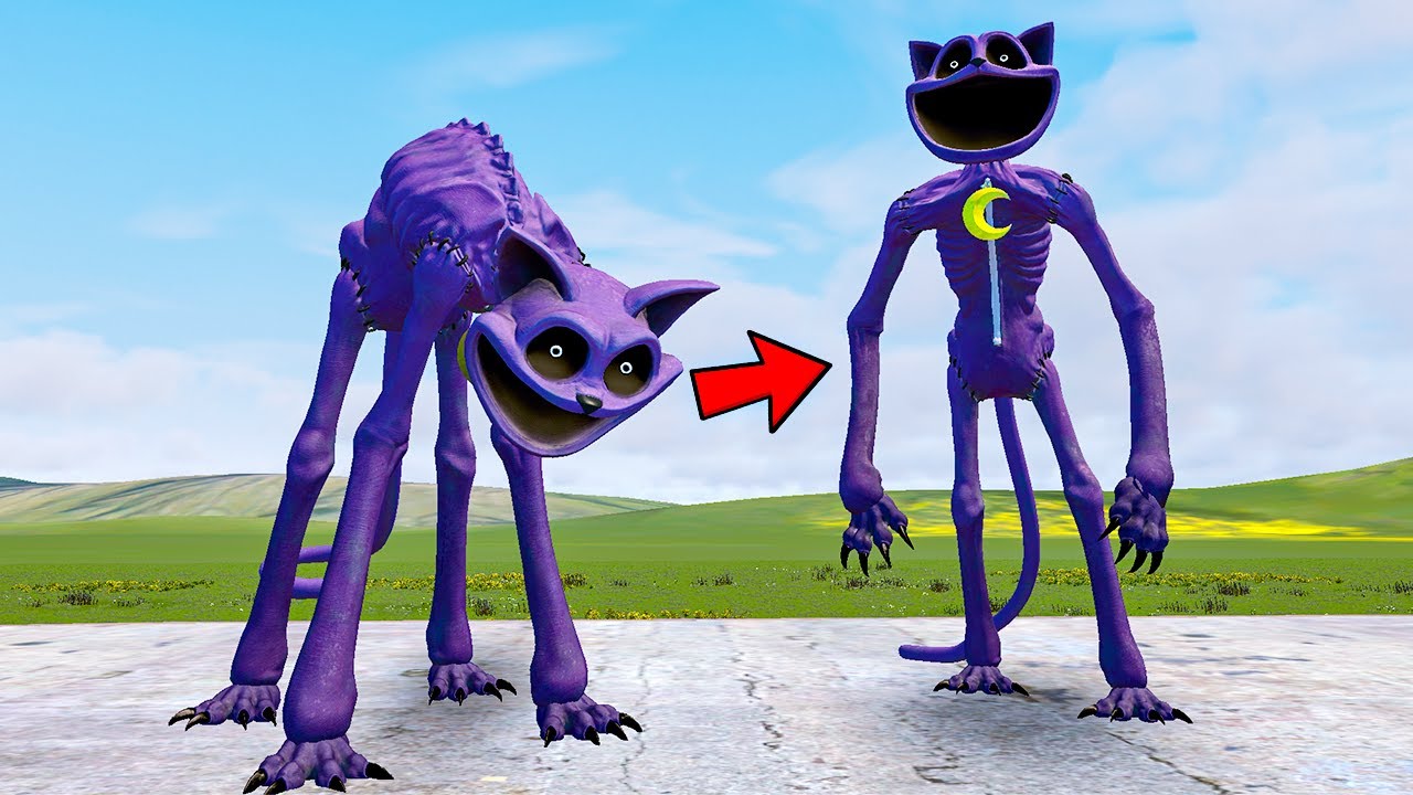 CATNAP But Walk On 2 LEGS?! Poppy Playtime Chapter 3 Animation In Garry ...