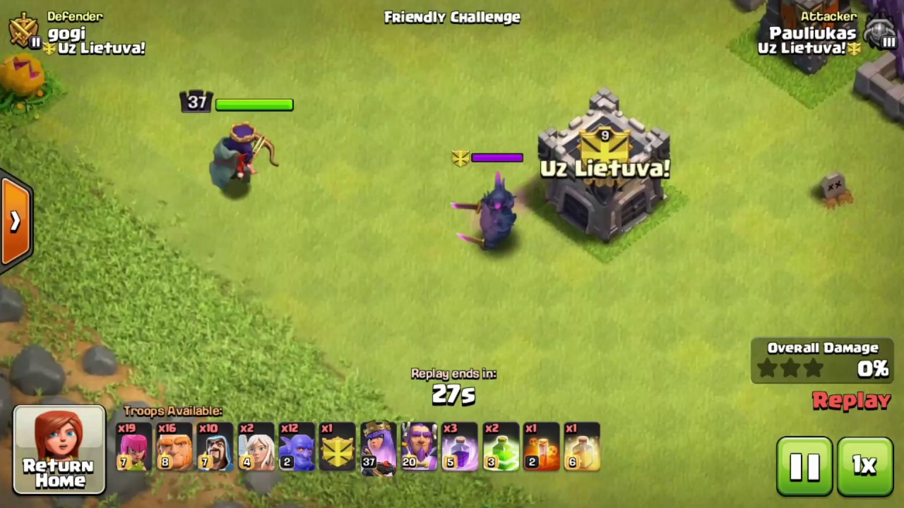 Clash of clans Max Pekka battle - YouTube