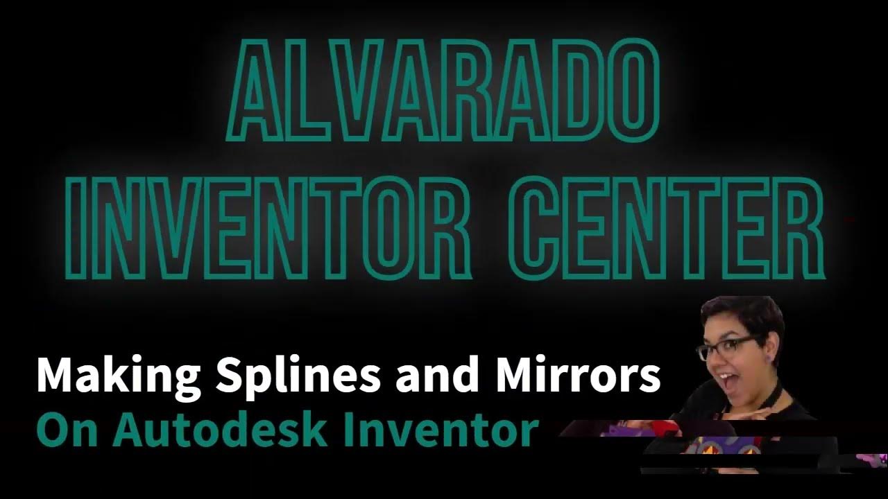 Splines and Mirrors on Autodesk Inventor - YouTube
