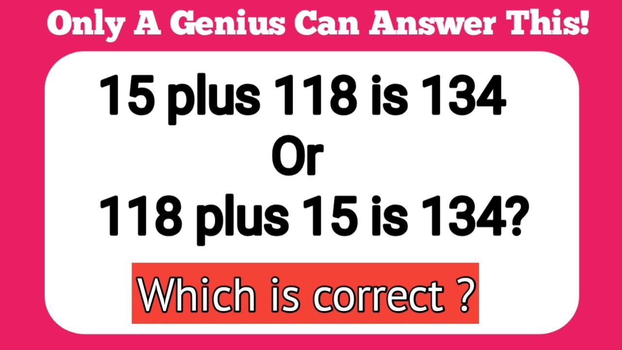 Only A Genius Can Answer This || 10 tricky riddles || Quiz Wiz junction ...