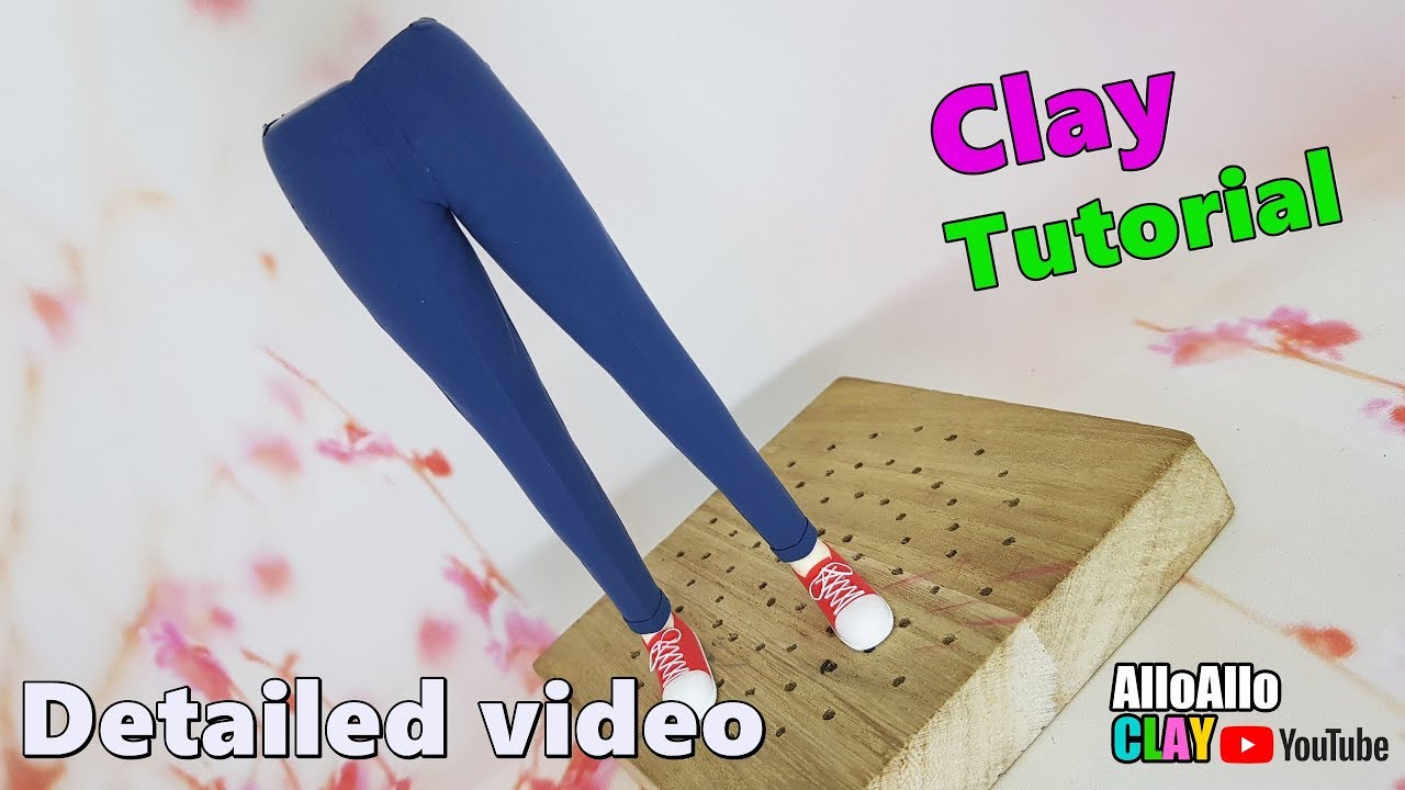 Detailed video┃Make clothes out of clay-2┃Cotton pants┃AlloAllo CLAY ...