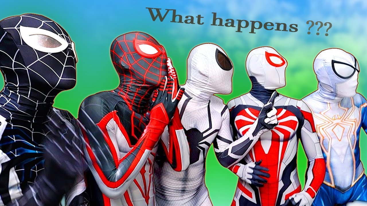 PRO 6 SPIDER-MAN & SPIDER-GIRL || New White Color SuperHero Suit So ...