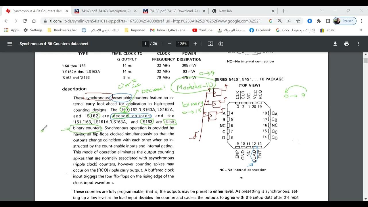 COUNTER OPERATION USING SIMULATION CASE STUDY 74163 - YouTube