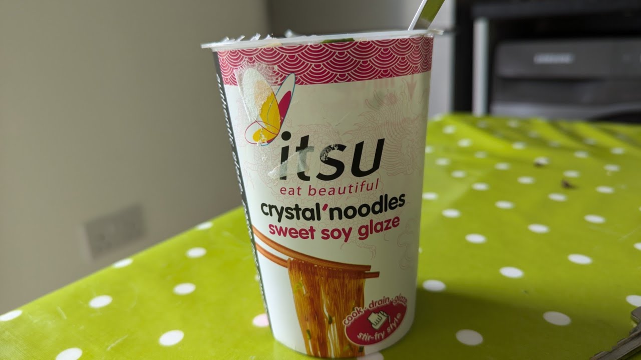 Itsu Sweet Soy Glaze Pot Noodle Review - YouTube