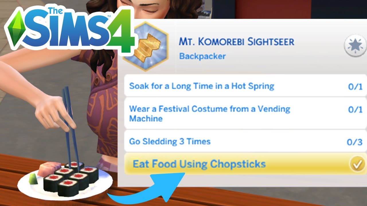 How To Eat Food Using Chopsticks (Mt. Komorebi Sightseer Aspiration ...
