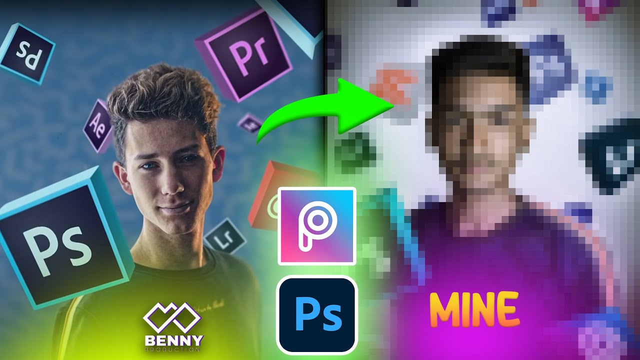 Photo Edit as like Benny Production Intro | Picsart Editing | Photoshop ...