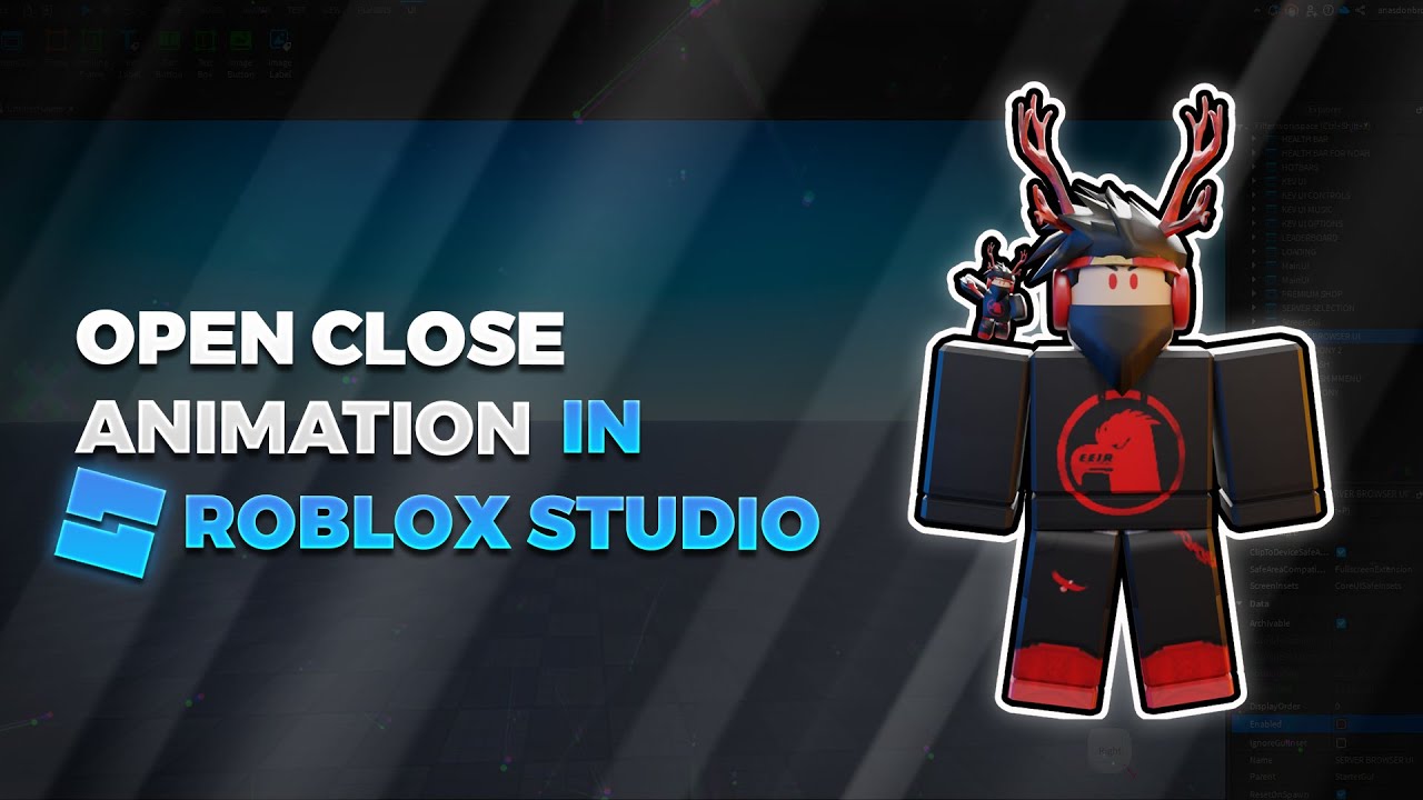 How to make Open / Close Animations For UIS in Roblox Studio Easily ...
