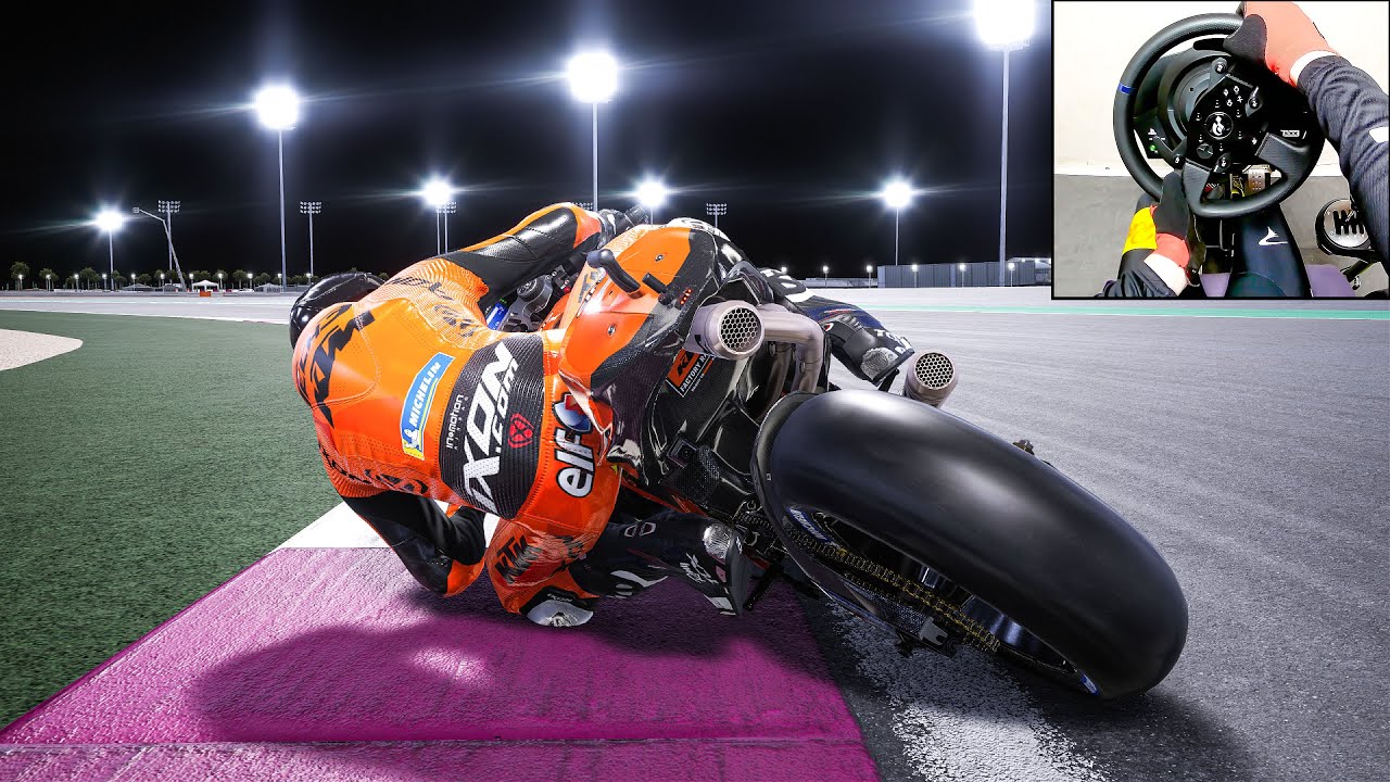 🏍️ MotoGP 22 - KTM - Grand Prix of Qatar | Steering Wheel + Shifter ...