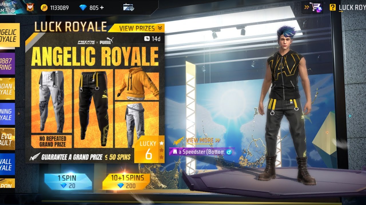 New Angelic 🪽 Royal Free Fire _ New Event Free Fire - YouTube