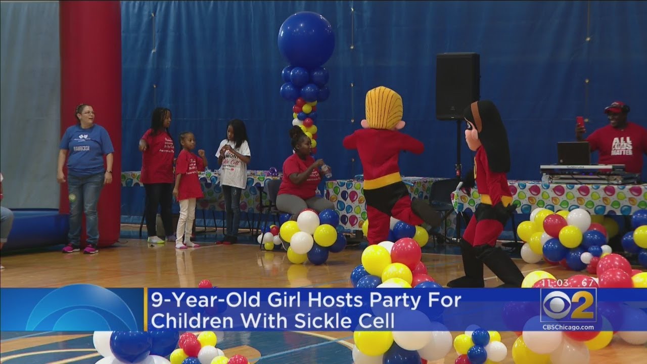 Girl Hosts Party For Kids With Sickle Cell - YouTube