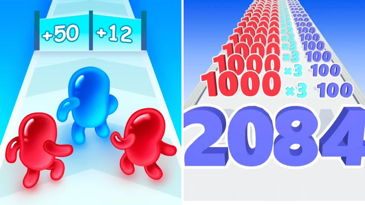 Join blob Clash 3D vs Numbers Running🟠🔴🟠All Levels Max Update Gameplay ...