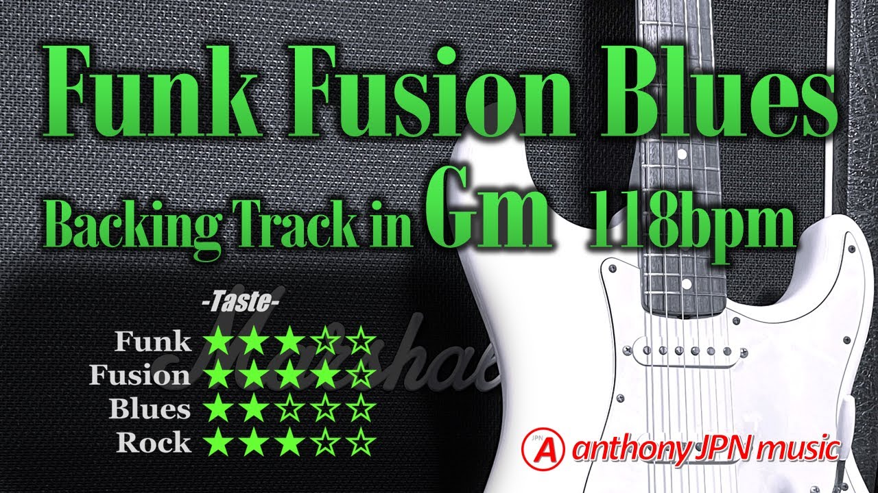 Funk Fusion Blues Backing Track in G Minor (118bpm) - YouTube